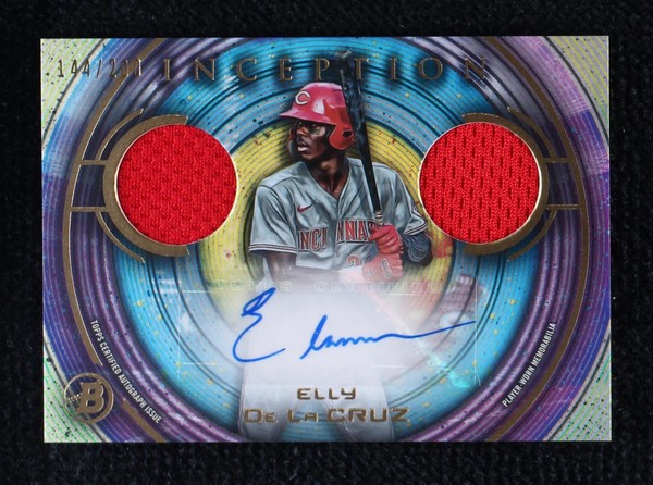 2022 Bowman Inception - Inception Autograph Dual Relics #IADR-ED Elly ...