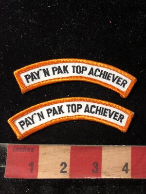 Lot Of 2 Patches PAY ‘N PAK TOP ACHIEVER Tab Patch - Home Improvement ...