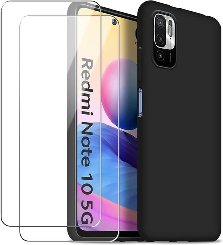 For Xiaomi Redmi Note 10 5G Case, Slim Silicone Phone Cover + 1 X ...
