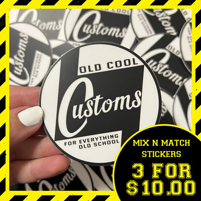 STICKER - Old Cool Customs Iconic Logo | eBay