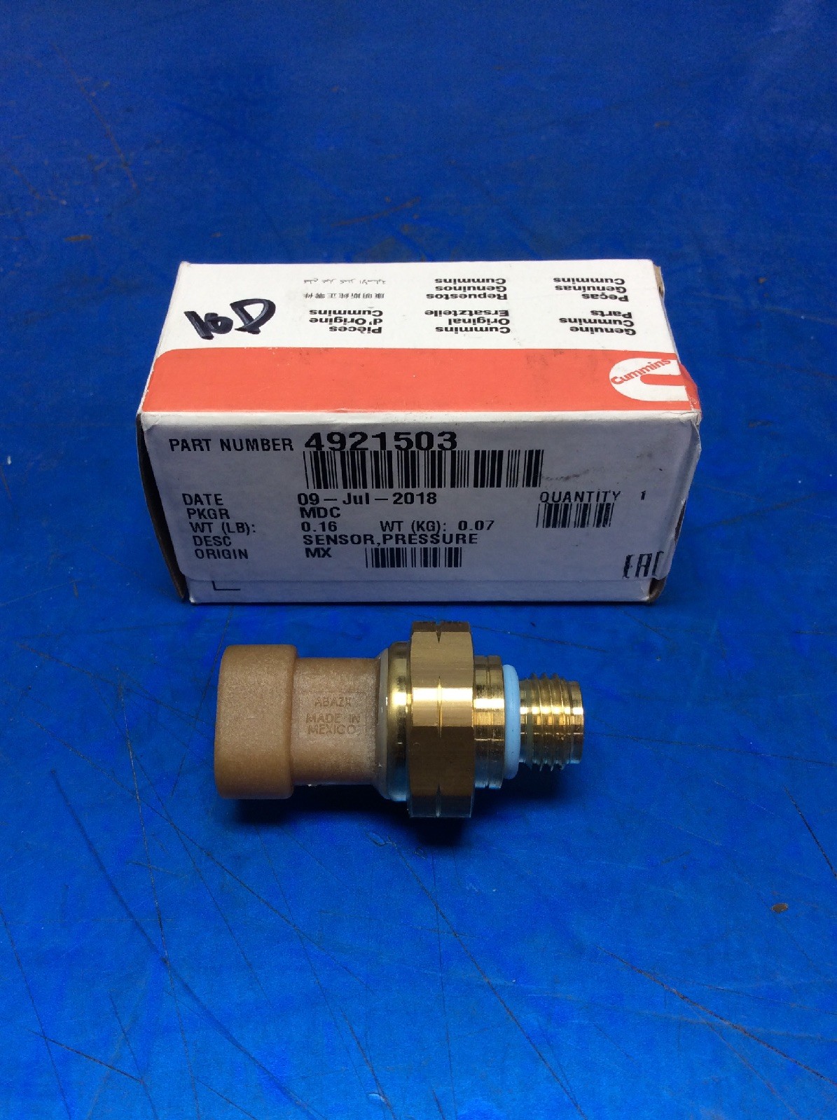 Cummins SENSOR,PRESSURE 4921503 | eBay