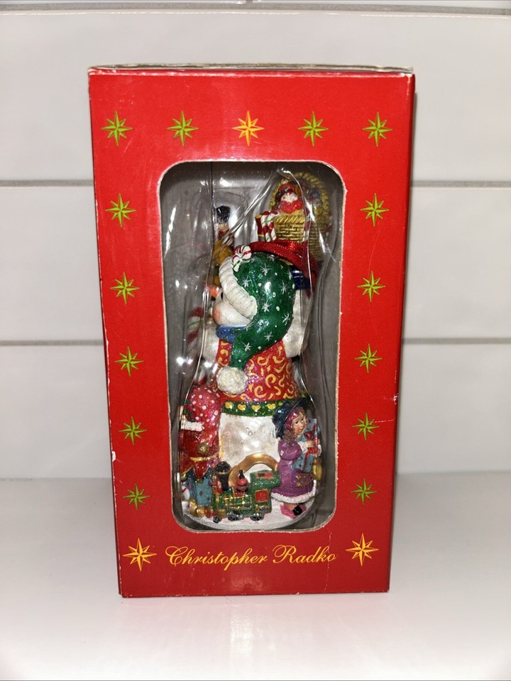 Vintage Christopher Radko “Frosty Gifts Galore” Snowman Christmas ...