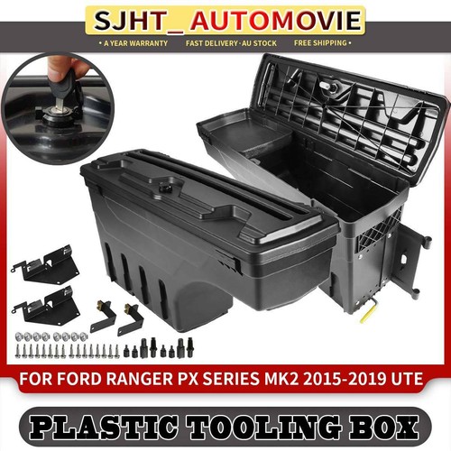 2x Rear Left RightTrunk Tray Storage Tool Boxes for Ford Ranger PX MK2 ...