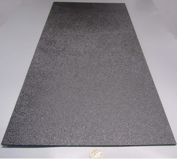 Black ABS Sheet 1/8" (.125") X 12" X 24" Haircell Textured One Side, 2 ...
