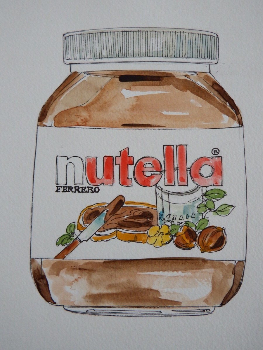 Nutella Drawing Realistic Drawing Of A Nutella Jar By