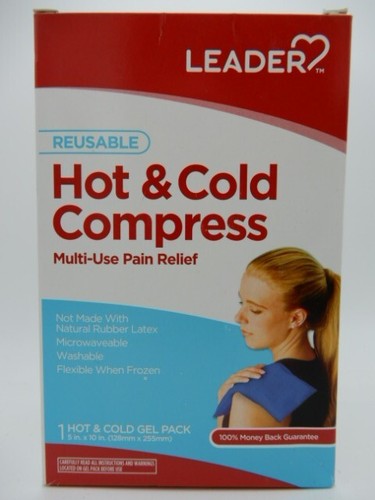 Leader Reusable Multi-Use Hot & Cold Gel Compress 096295111330VL | eBay