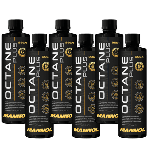 6 x MANNOL Octane Plus Booster Performance Petrol Fuel Additive 450ml 3 ...