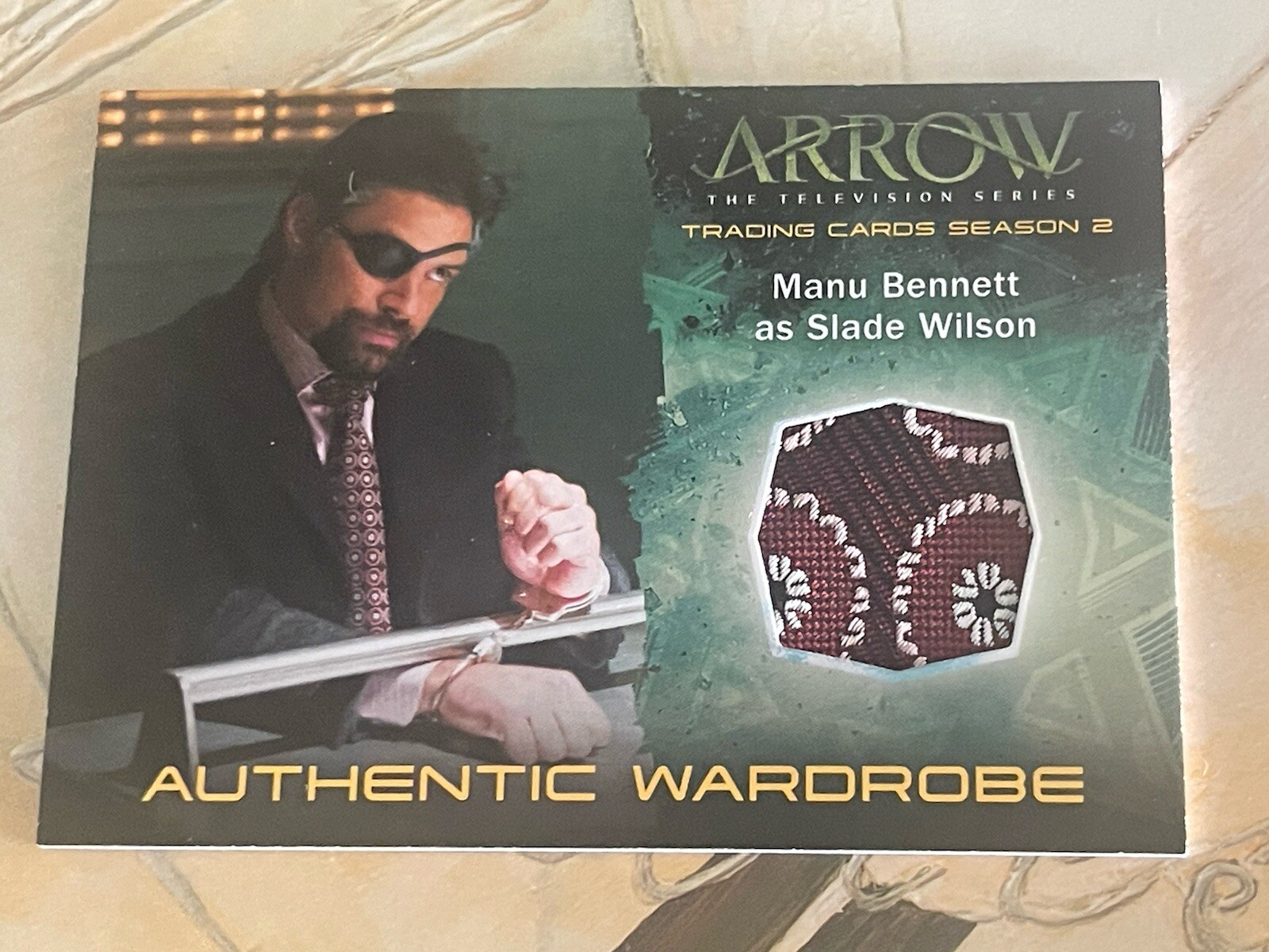Arrow Season 2 Wardrobe Card M04 Manu Bennett as Slade Wilson | eBay