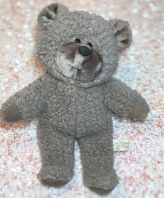 1986 Vtg The Summit Collection Gray Fleece Teddy Bear Plush Stuffed ...