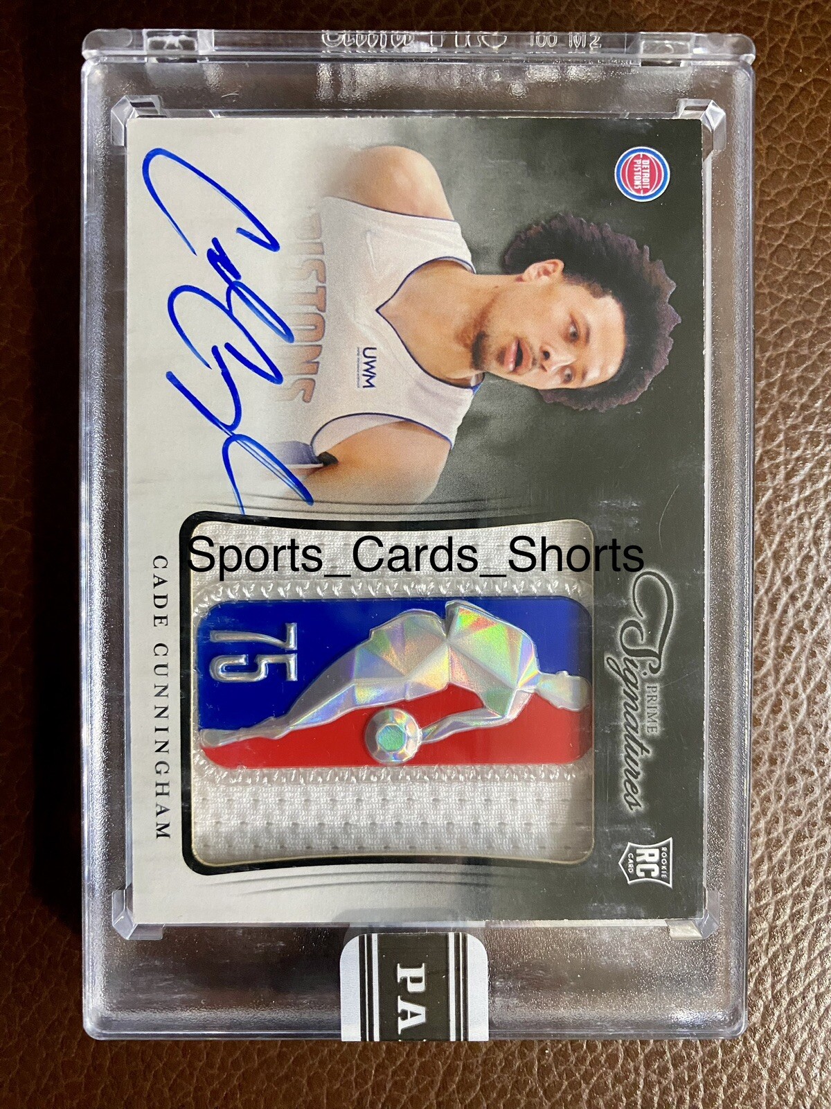 Panini Instant Prime Signatures CADE CUNNINGHAM 75th Logoman Patch Auto ...