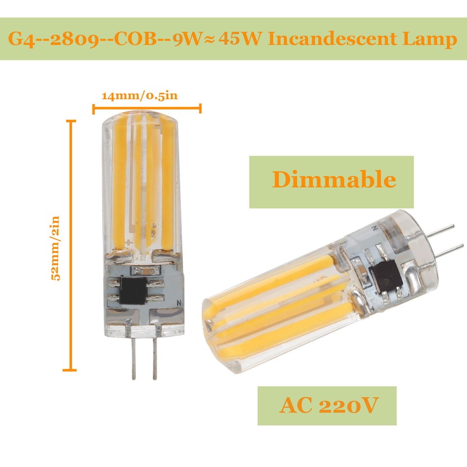 Mini G4 G9 E14 LED Light Capsule Bulb 12V 220V Replace Halogen Lamp ...