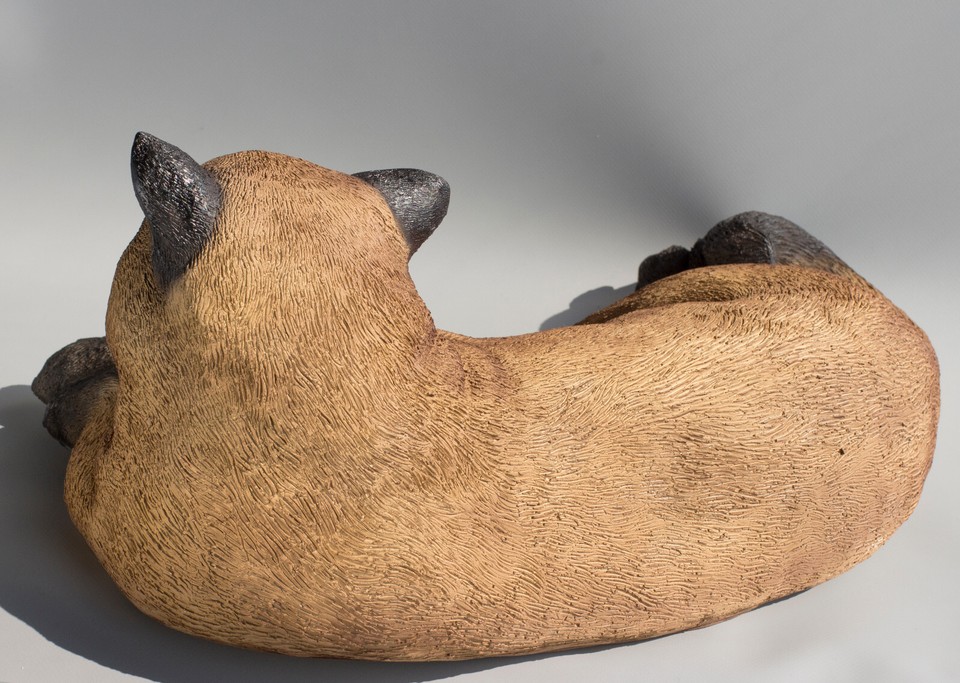 Large Coin Bank Siamese Cat Sculpture Unique Cash Storage Piggy Box ...