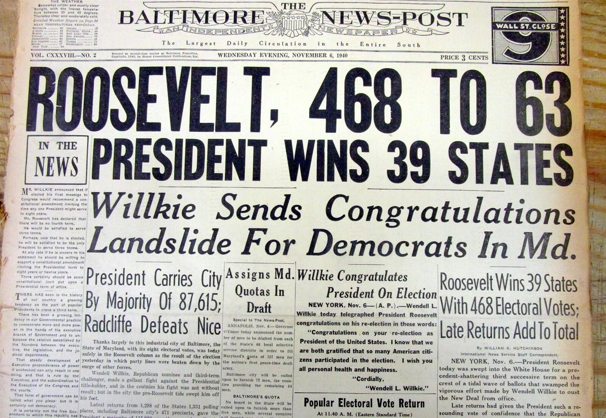Fdr Elected President