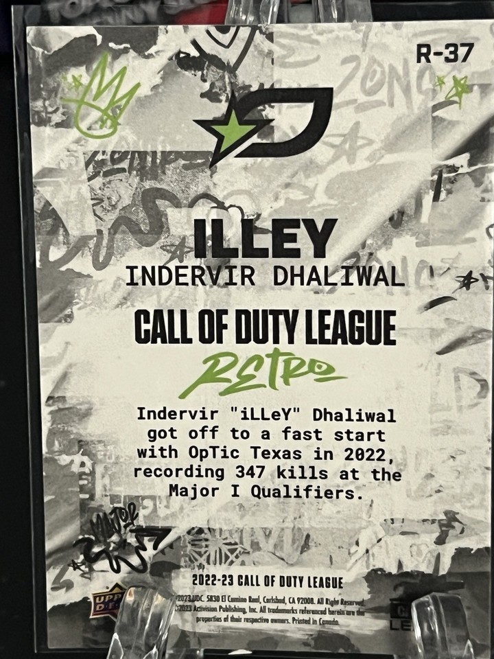 ILLEY 2022-23 Upper Deck Call of Duty R-37 RETRO | eBay UK