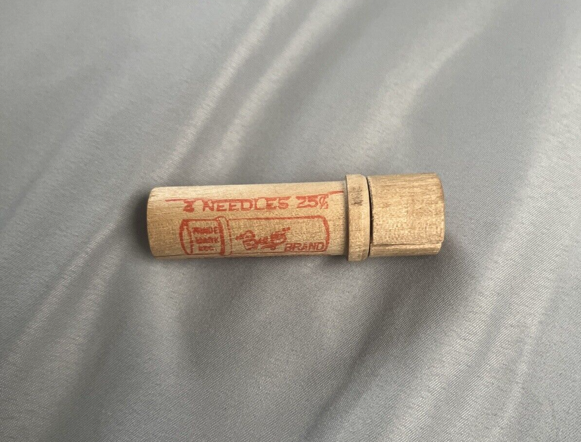 Vintage Boye Sewing Machine Needles in Wooden Tube Size 6 | eBay