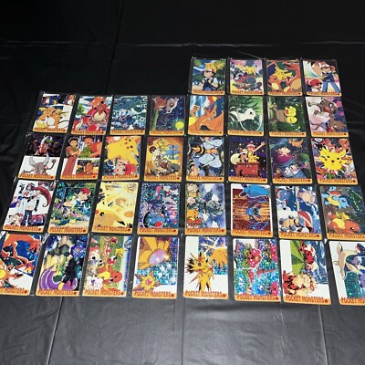Pokemon Vintage Pocket Monsters Vending HOLO Prism Sticker (36 Cards ...