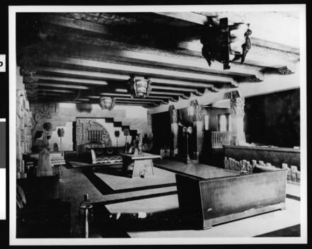Interior view of the Aztec Hotel in Monrovia California Old Photo ...
