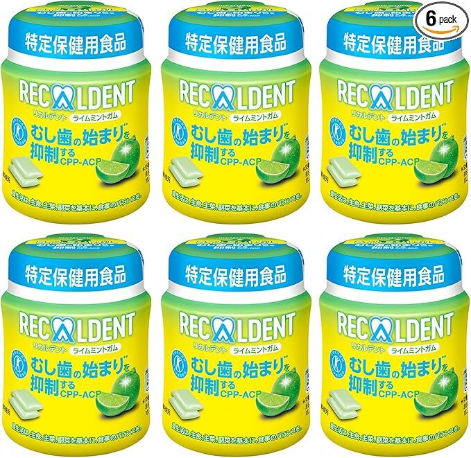 Recaldent Gum 7 kinds 6 bottles CPP-ACP Periodontal disease Cavity ...