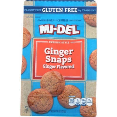 Biscotti Gf Ginger Snap Flv 8 Oz (Confezione Da 8) Di Midel | eBay