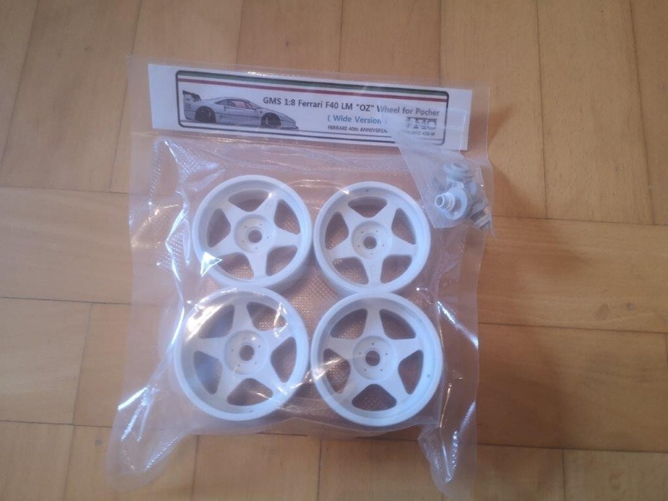 Wheel GSM for FERRARI F40 LM "OZ" POCHER 1/8 scale K55 K56 K57 K58 K60 ...