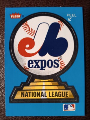MONTREAL EXPOS - NATIONAL LEAGUE 1987 FLEER BASEBALL STICKER | eBay