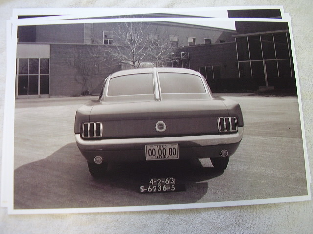 1964 FORD MUSTANG REAR SPLIT WINDOW CONCEPT DESIGN 11 X 17 PHOTO ...
