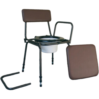 Aidapt Surrey Height Adjustable Commode Chair with Detachable Arms ...