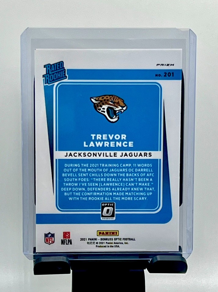 2021 Donruss Optic Trevor Lawrence Pink Prizm Rated Rookie RC #201 ...