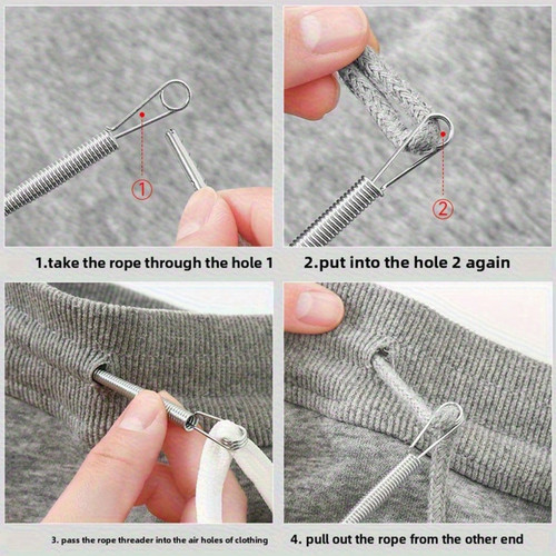 Elastic Threader Clips Rope Band Drawstring Cord Guide Effortless ...
