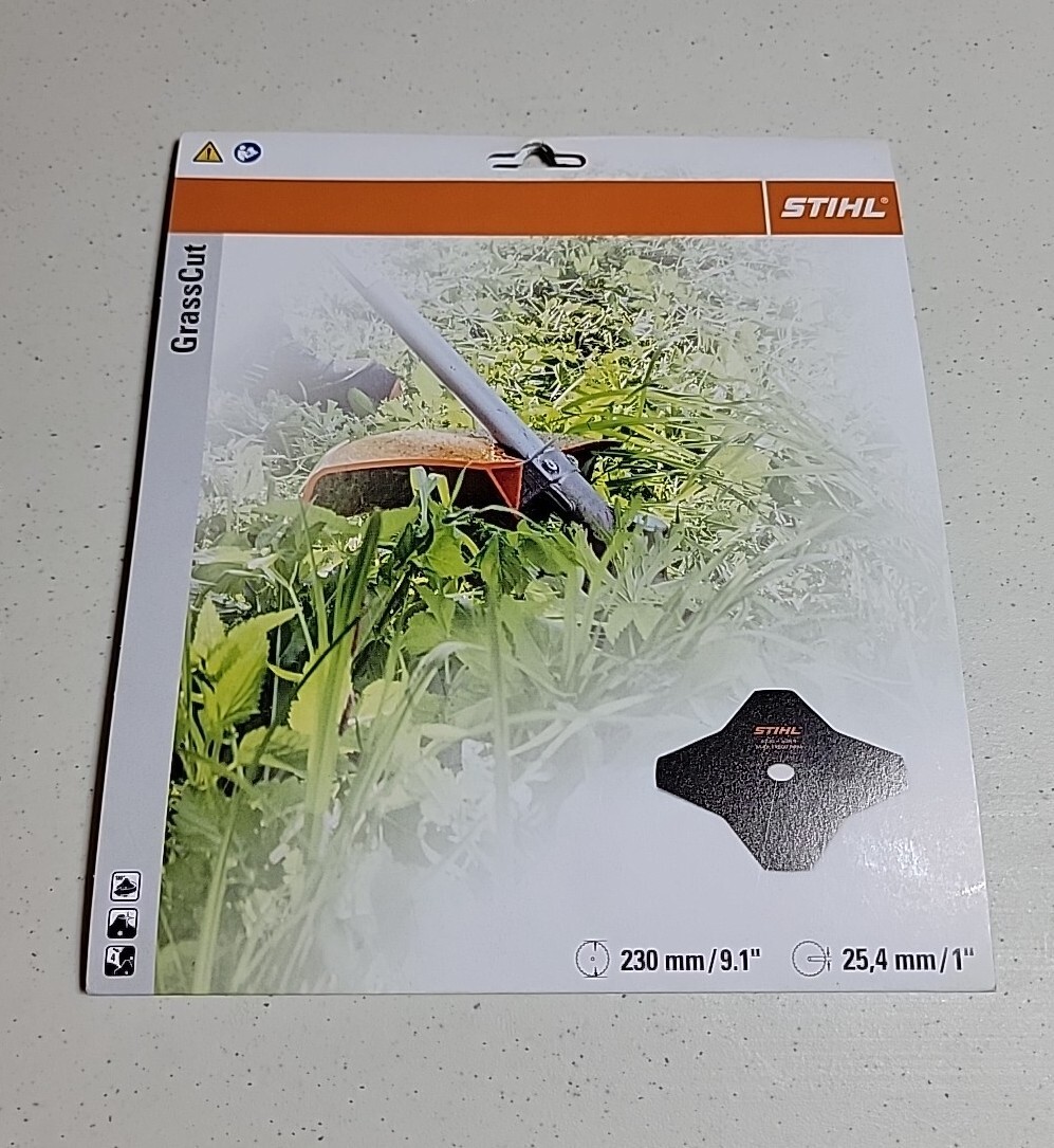 Stihl OEM Metal Grass Blade 230mm 4-Teeth 4001-713-3801 | eBay