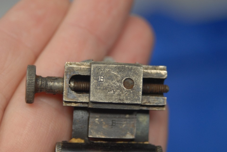 Original Sharps Rifle Front Sight Wind Gauge Spirit Level Antique ...