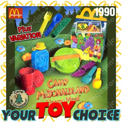 McDonald's 1990 CAMP McDONALDLAND Camping COOKOUT Cook MESS Kit YOUR ...