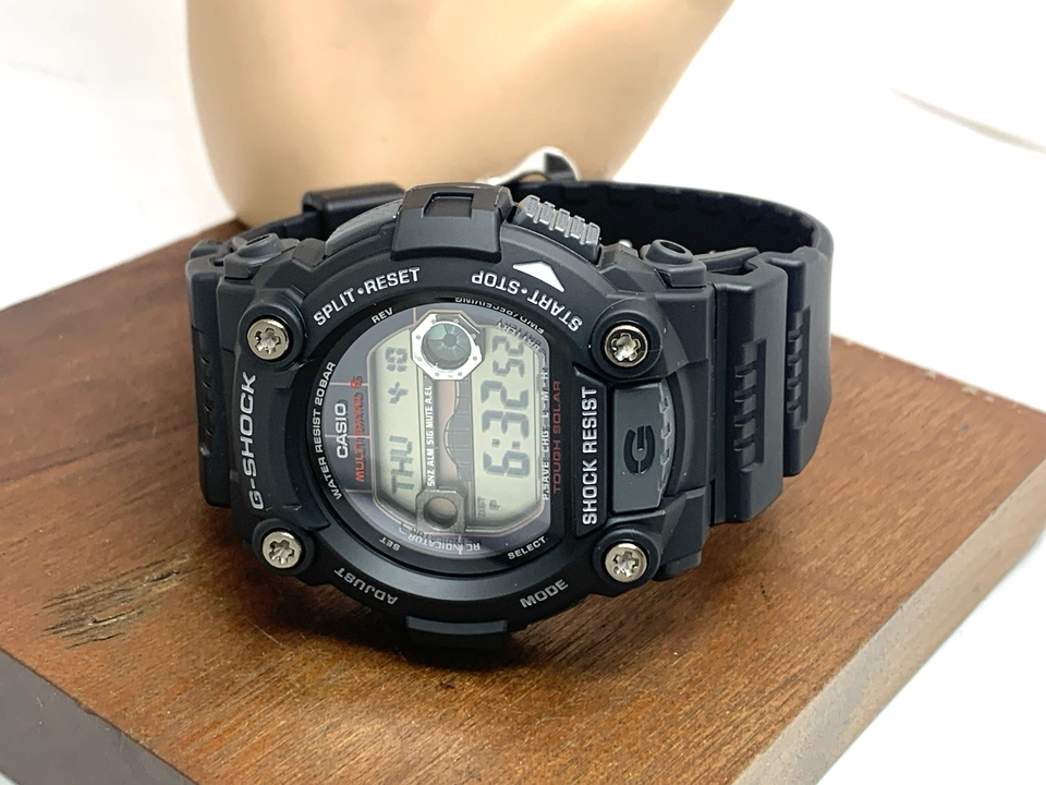 Casio G-Shock Men's Watch GW7900-1CF Tough Solar Black Resin Digital ...