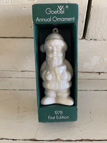 Goebel Santa Ornament Annual Christmas First Edition 1978 NEW in Box ...