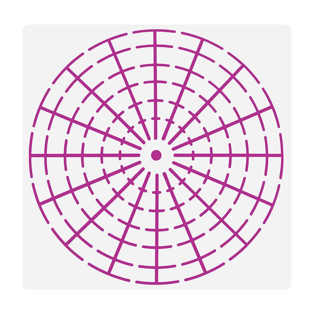 6Pcs Plastic Dot Painting Tool 8/12/16 Segment Stencils Segment DIY ...