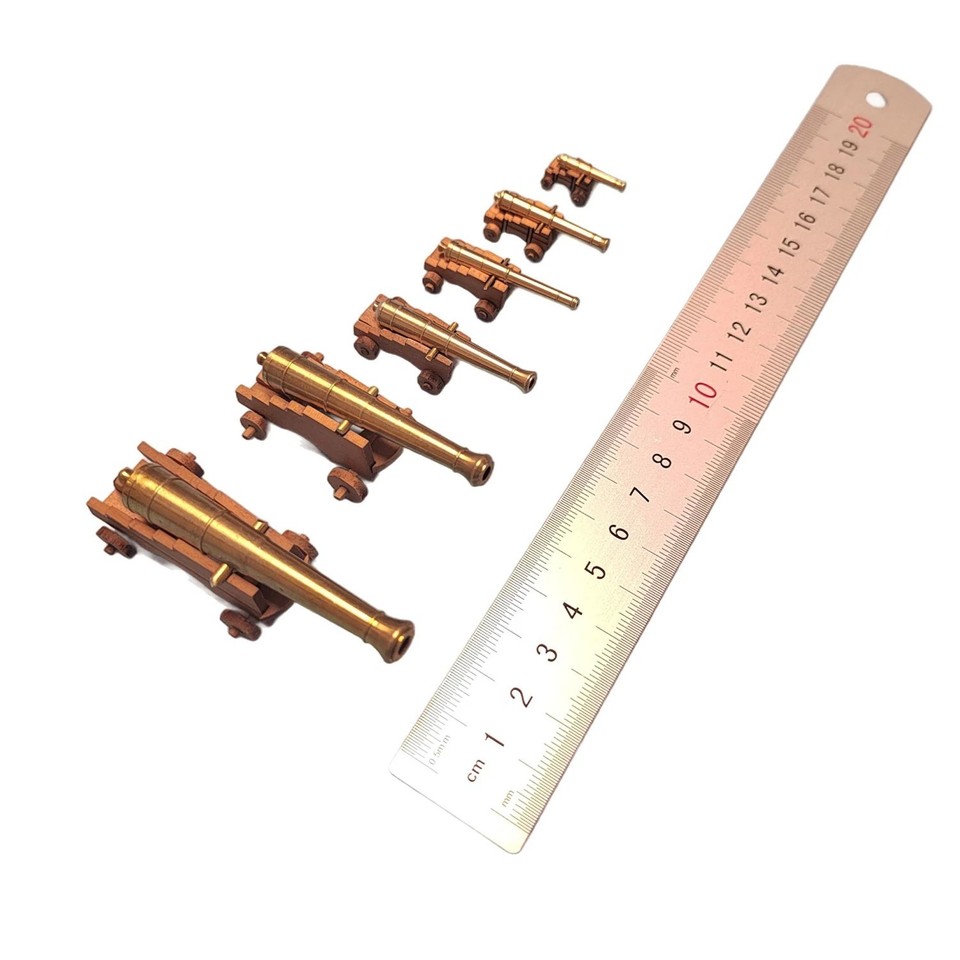 Pear Wood Deck Cannon w/ CNC Brass Gun | Ship Model Accessories 1 Set ...