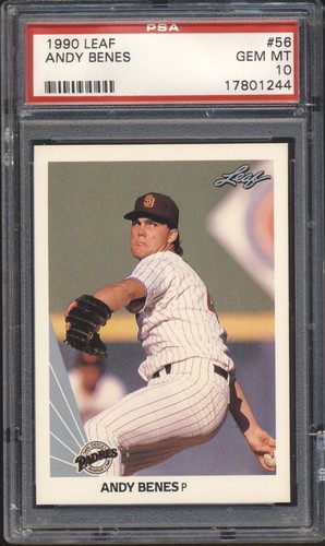1990 Leaf Baseball Andy Benes #56 PSA 10 PADRES GEM MINT | eBay