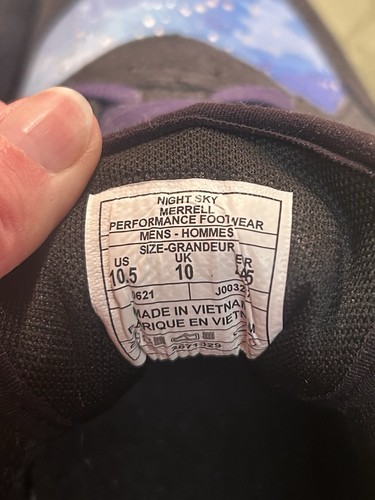 Merrell Alpine Night Sky Sneakers Mens 10.5 Black Reflective Stars | eBay