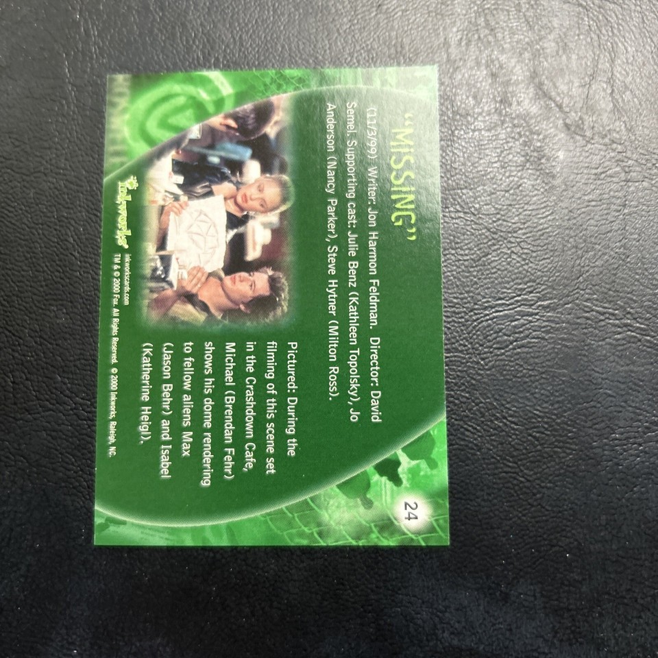 Jb9d Roswell Inkworks 2000 #24 Michael Brendan FEHR Isabel Katherine ...