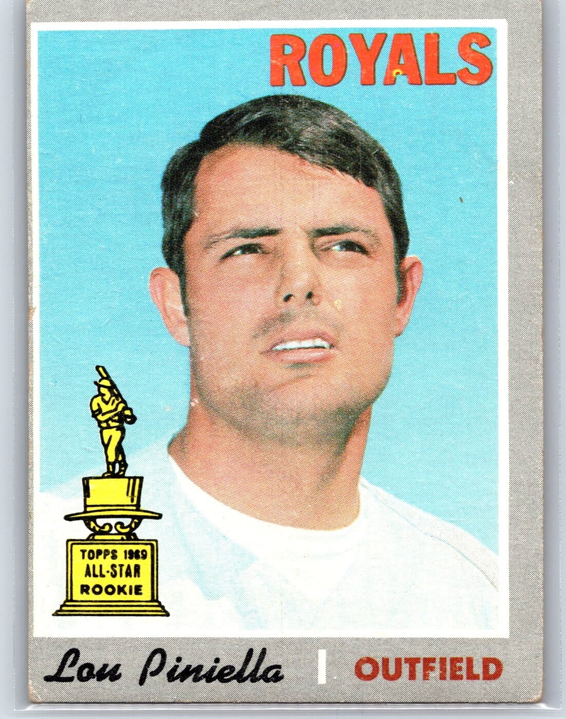 1970 Topps Lou Piniella All-Star Rookie baseball card #321 Kansas City ...