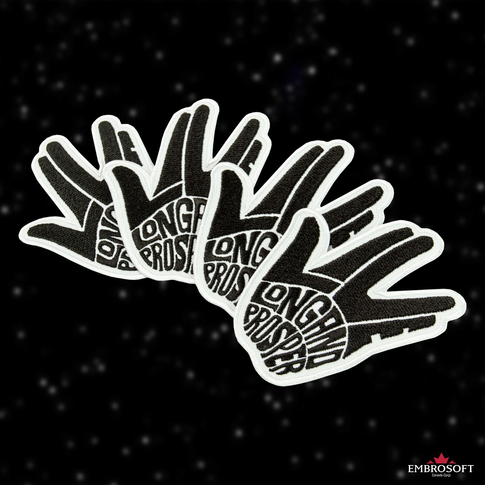 Spock Ok Patch, Embroidered Live long and prosper Emblem, Star Trek ...