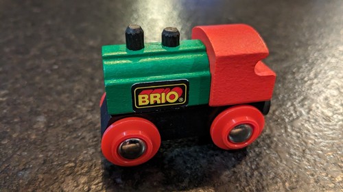 Brio Wooden Engine Red Green Black Wood Plastic Steam Locomotive ...