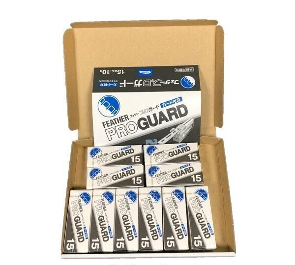 FEATHER PROGUARD PG-15 Artist Club blade 15 piece x 10 packs from Japan ...
