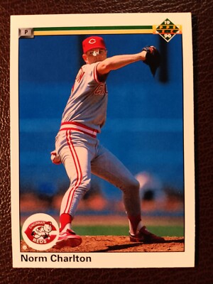 NORM CHARLTON CINCINNATI REDS 1990 UPPER DECK BASEBALL CARD #566 | eBay