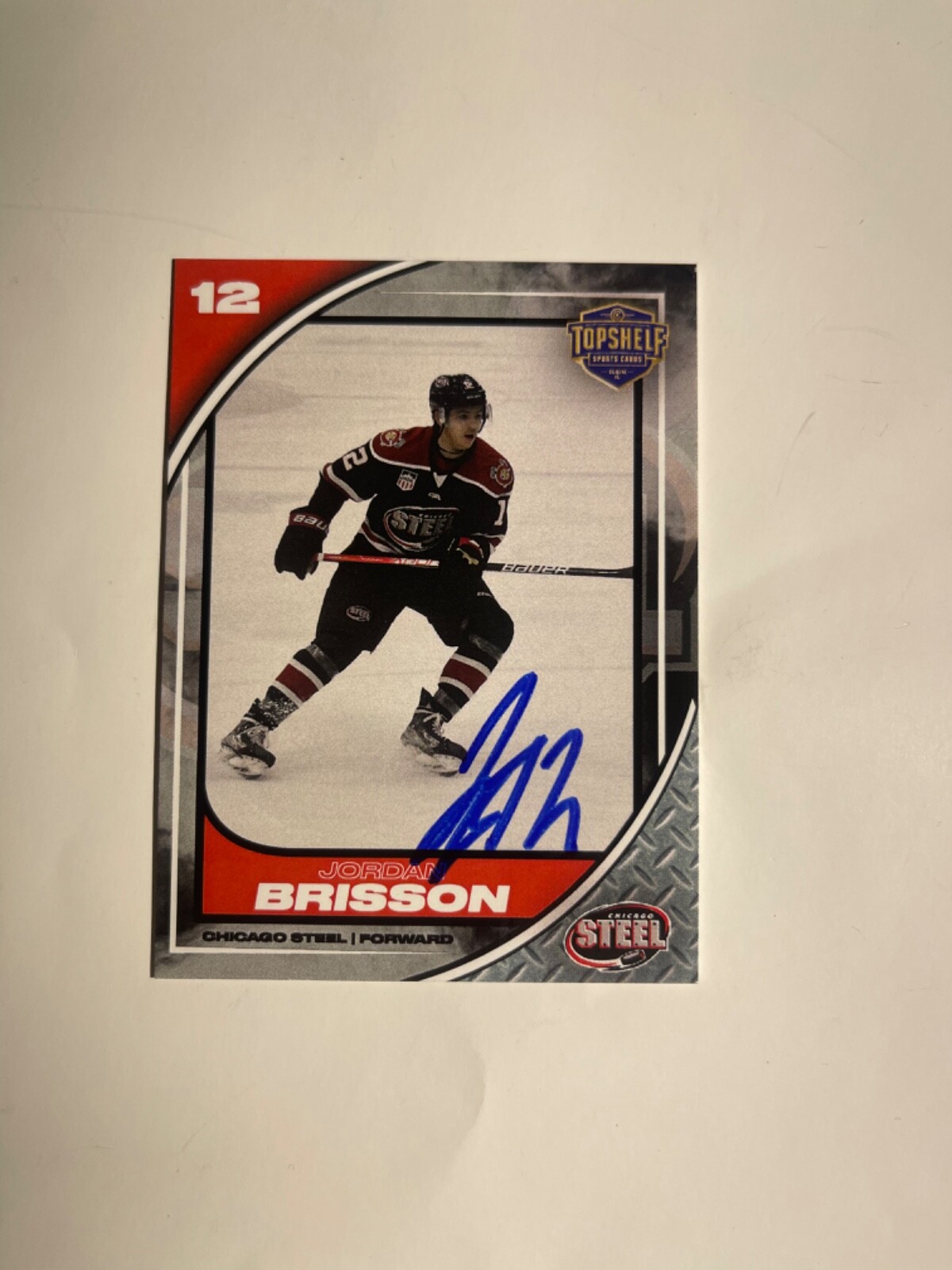 Chicago Steel JORDAN BRISSON Signed Card | eBay