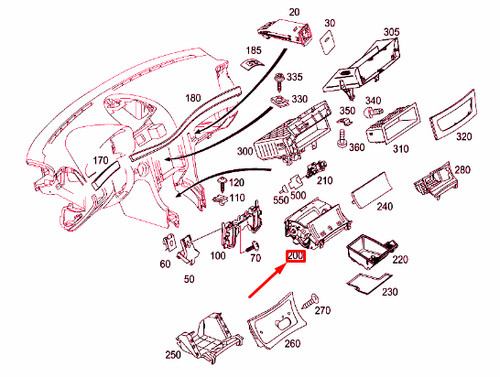 NEW MERCEDES-BENZ E W211 STOWAGE ASHTRAY HOUSING A2116800650 OEM | eBay