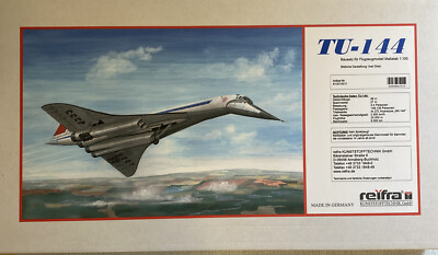 TU 144 Tupolew Modell Bausatz 1:100 Flugzeug Flugzeugmodell Plasticart ...