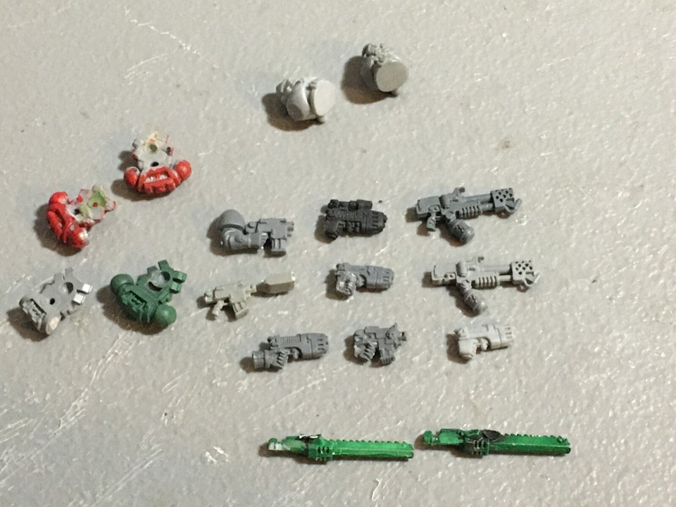 A21197 WARHAMMER 40K SPACE MARINES BITS LOT BACKPACK RIDER PLASMA ...