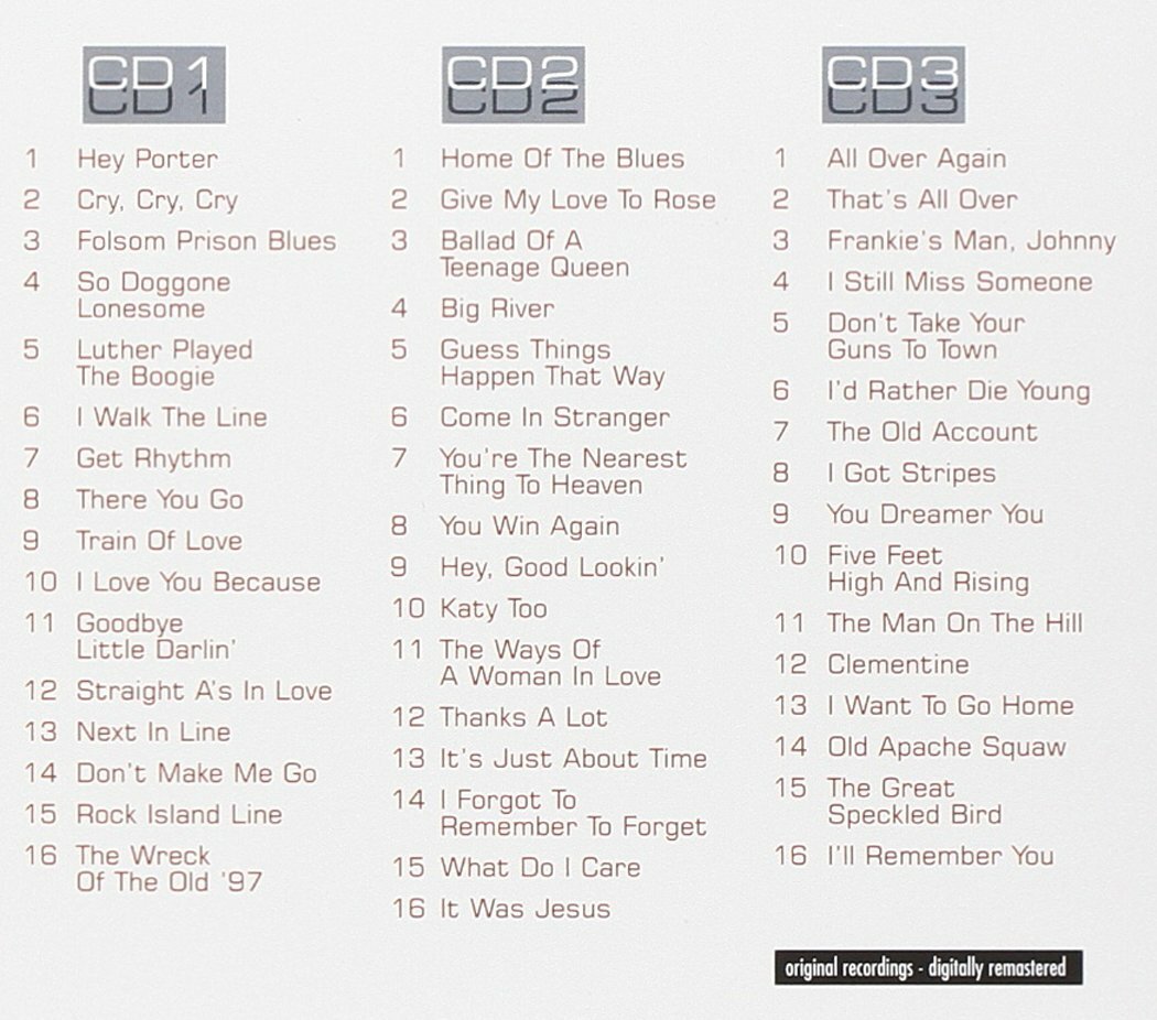 JOHNNY CASH~~RARE~~3 CD SET~~Greatest Hits & Favorites-~~NEW SEALED ...