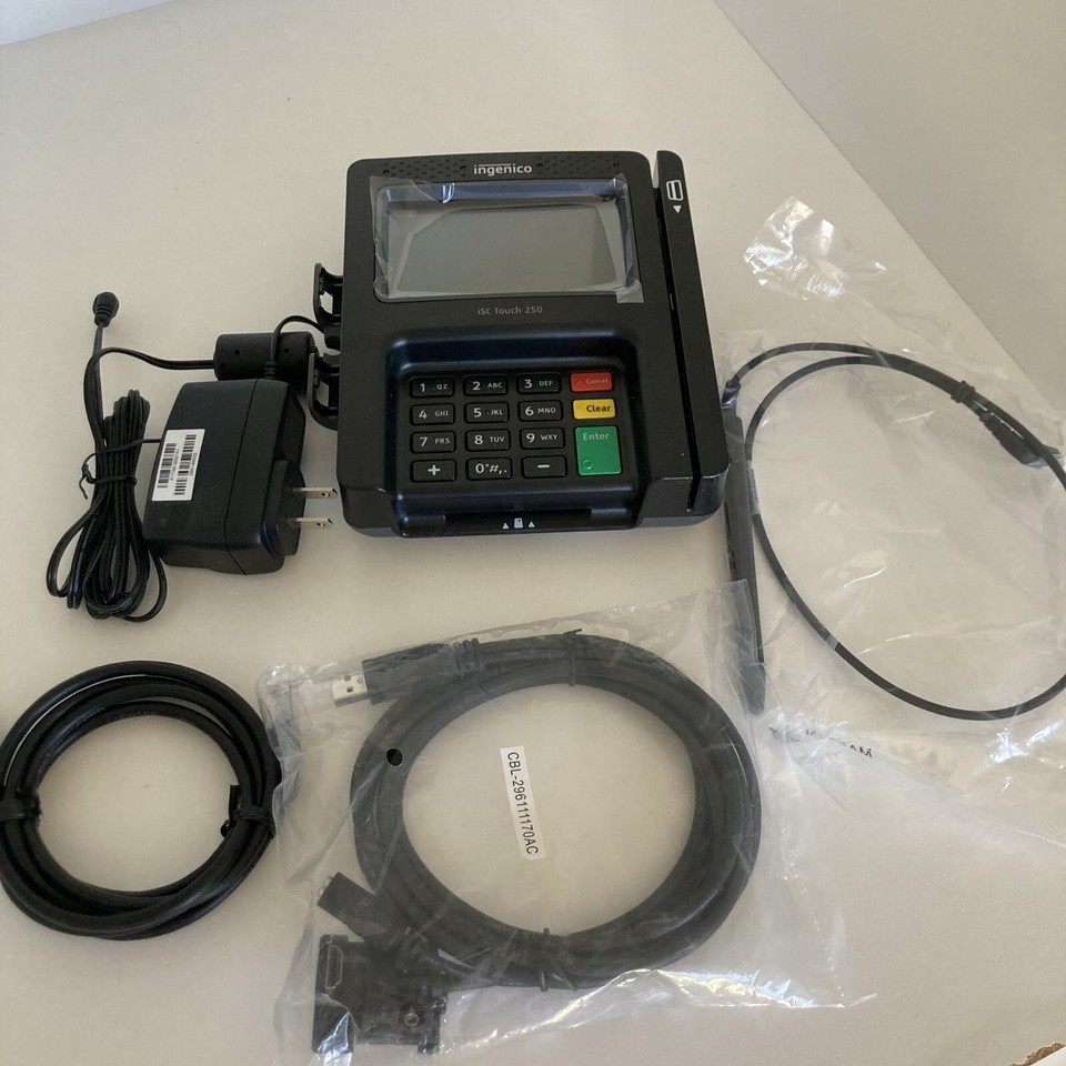 Ingenico ISC250 Credit Card Reader Terminal Magnetic PoS ING-ISC250 ...